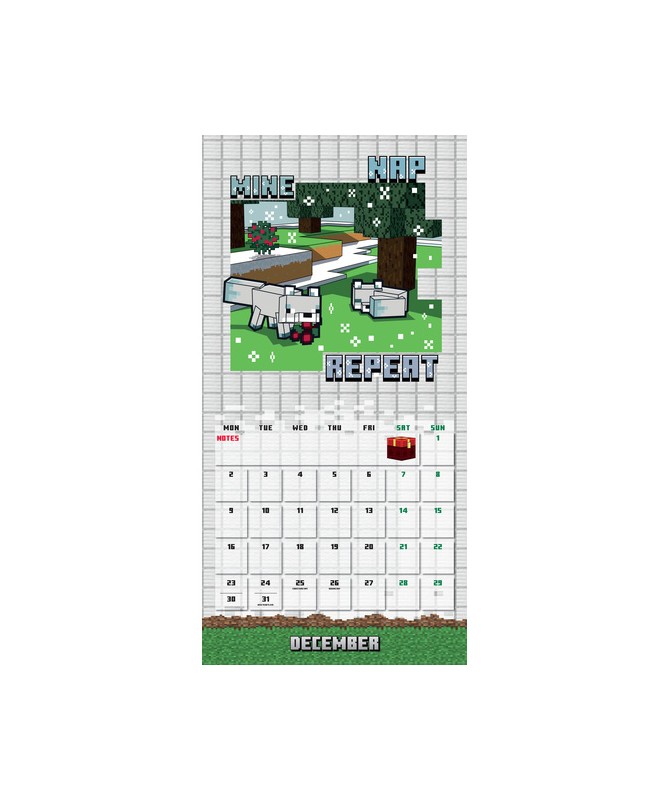 CALENDARIO 2024 30X30 MINECRAFT PLASTIC