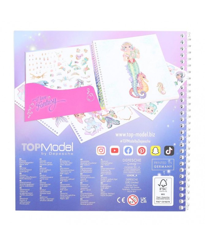 TOP MODEL CUADERNO DRESS ME UP MERMAID