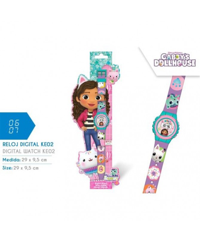 RELOJ DIGITAL KE02 GABBYS DOLLHOUSE